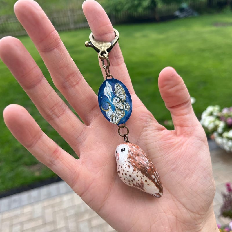 Owl Keychain - Etsy