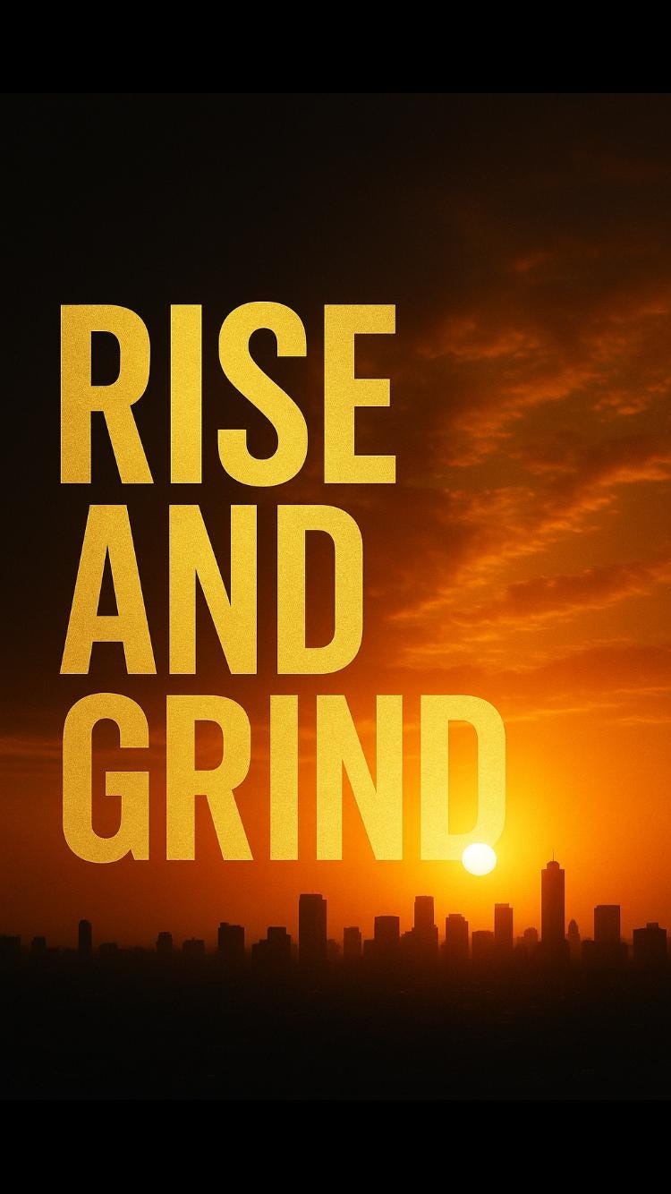 Rise and Grind Motivational Digital Wall Art for Anywhere You Want to ...