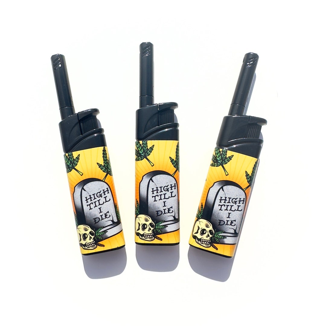 High Till I Die Lighter, Cannabis Lighter, Custom Lighter, Stoner ...