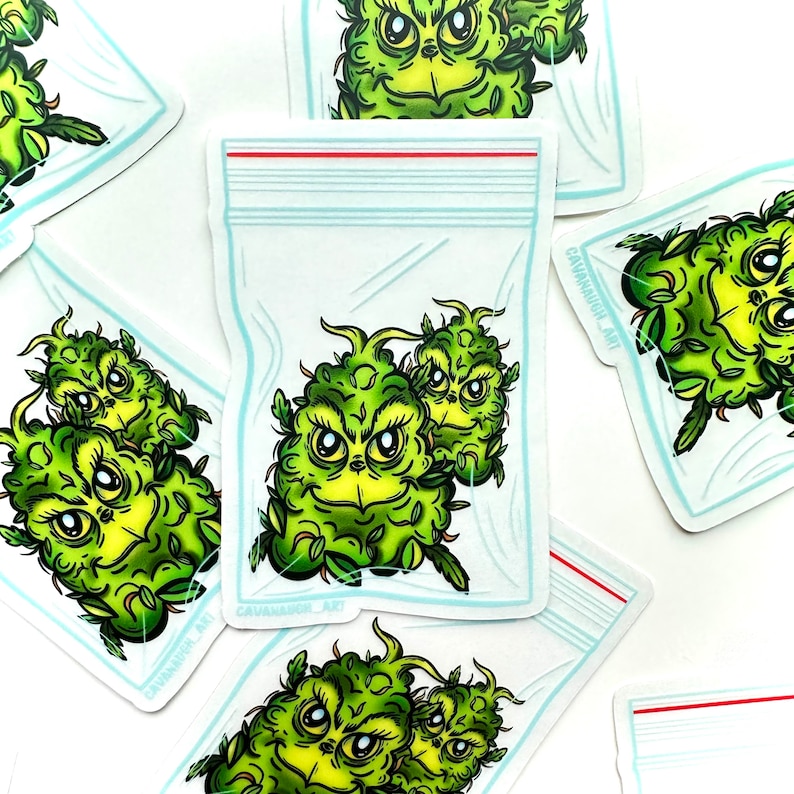 Weed Bag Sticker - Etsy