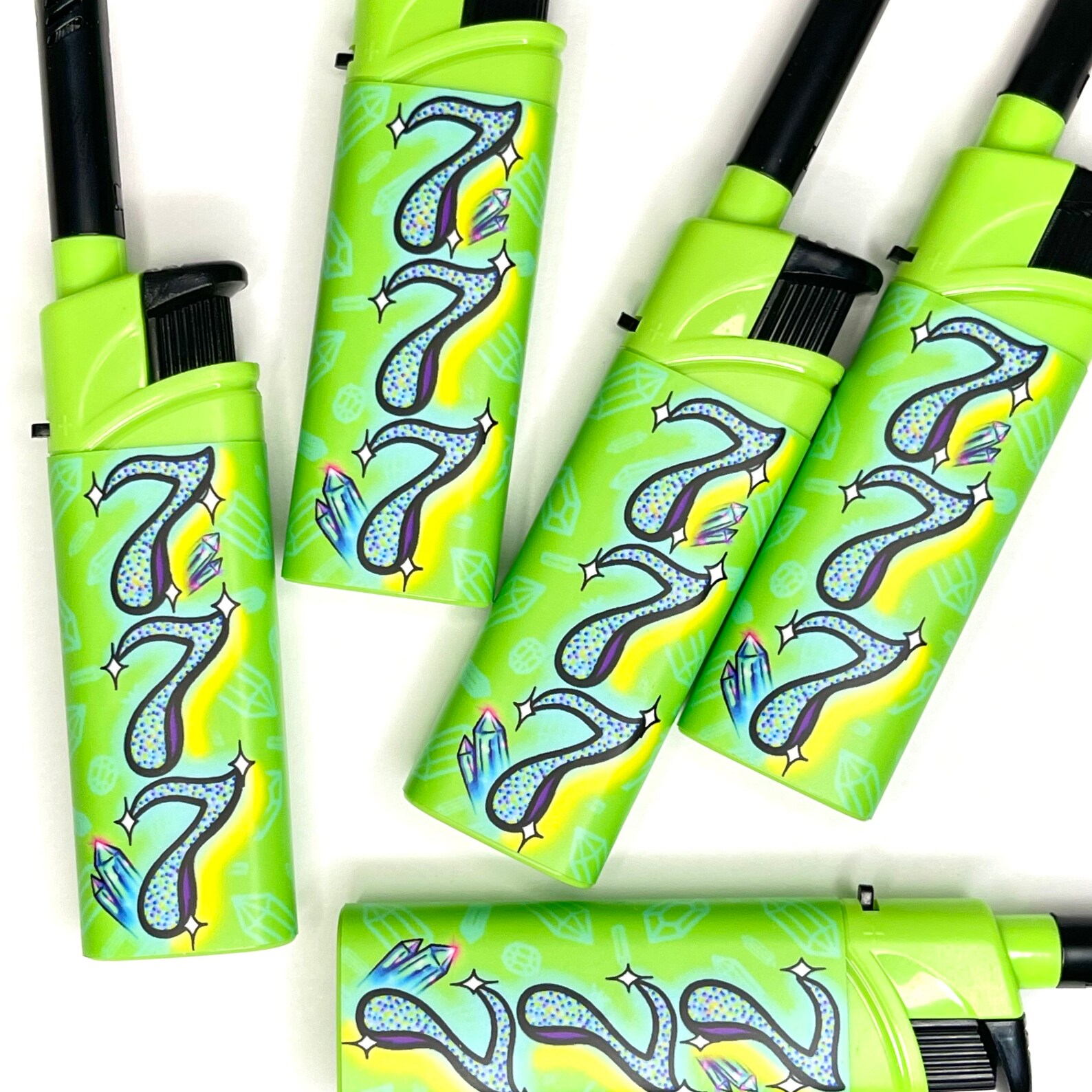 Lucky 7 Lighter 777 Lighter Angel Numbers Lighter Weed | Etsy