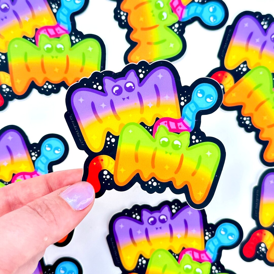 Halloween Gummies Sticker, Gummy Worm Sticker, Gummy Candy Sticker ...