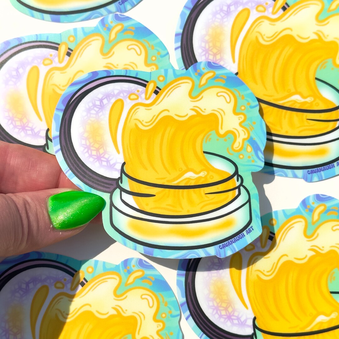 Dab Wave Sticker 710 Sticker Dab Sticker Summer Dabs - Etsy