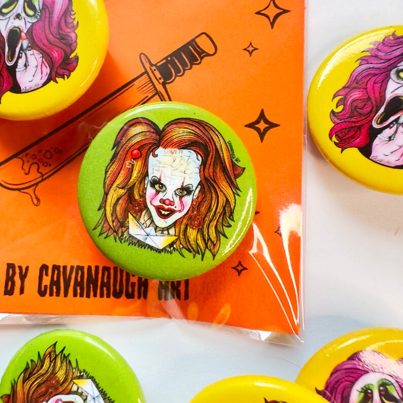 Monster Drag Pin Set Halloween Pin Set Horror Movie Pin Set - Etsy