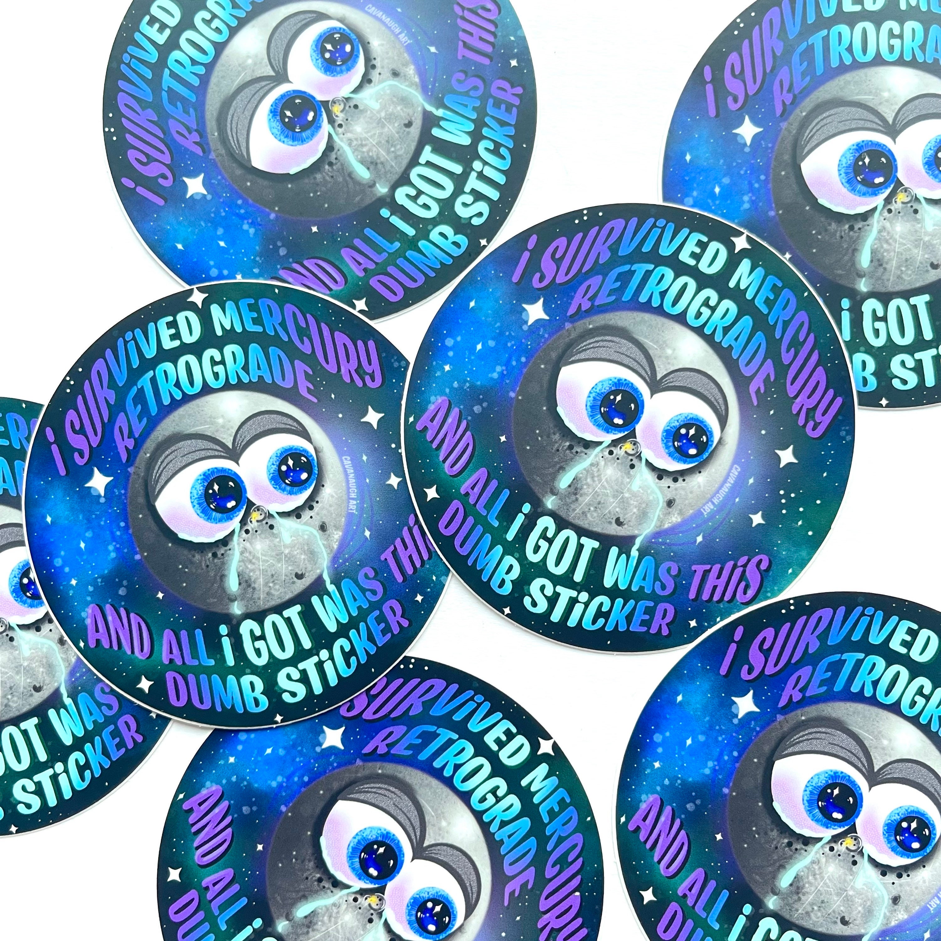 Mercury Retrograde Sticker Mercury Sticker Vinyl Sticker - Etsy