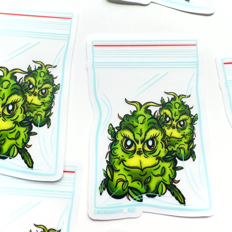 Weed Bag Sticker - Etsy