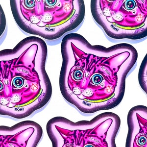 Lil Peep Cat Sticker, Pink Cat Sticker, Lil Peep Inspired Sticker ...