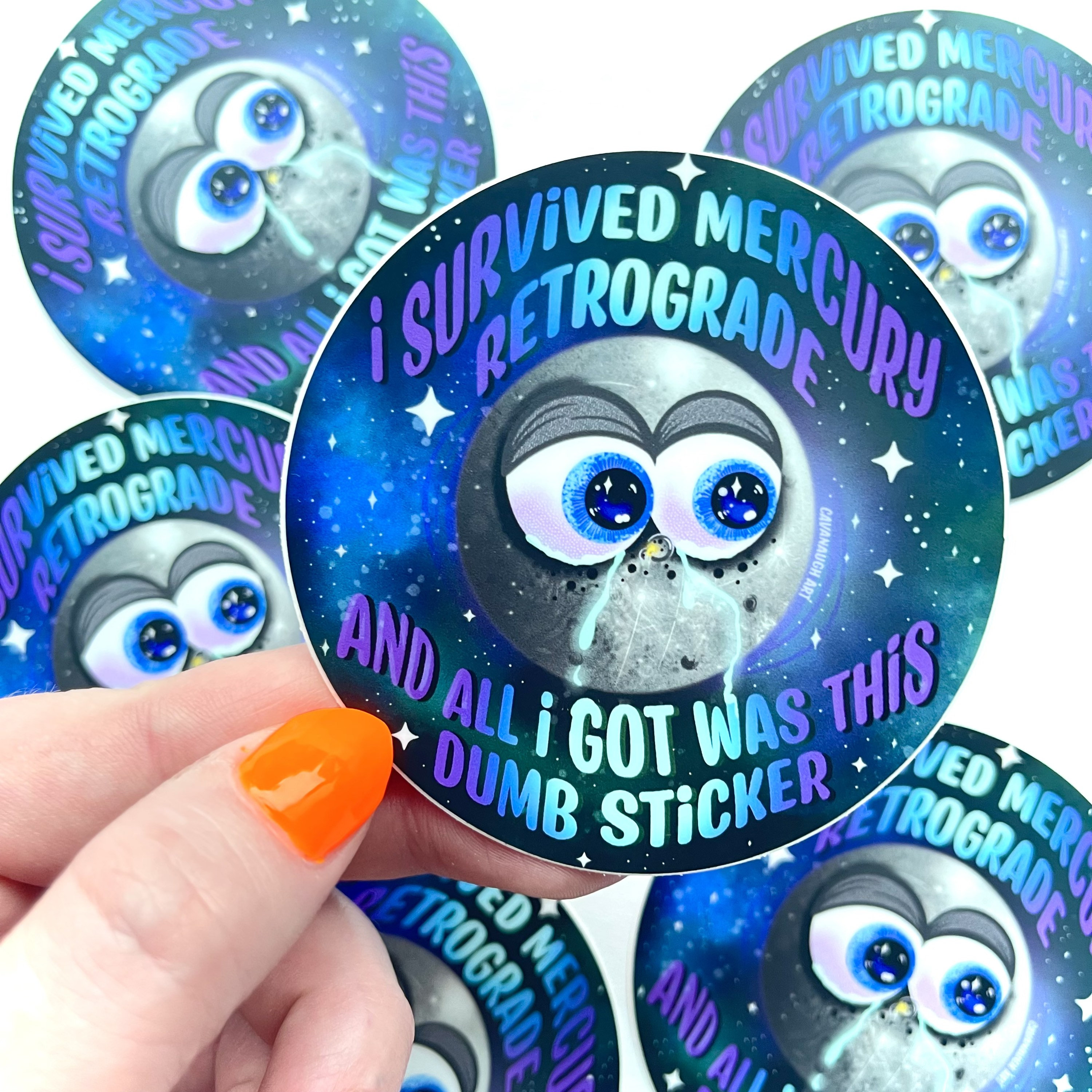 Mercury Retrograde Sticker Mercury Sticker Vinyl Sticker - Etsy