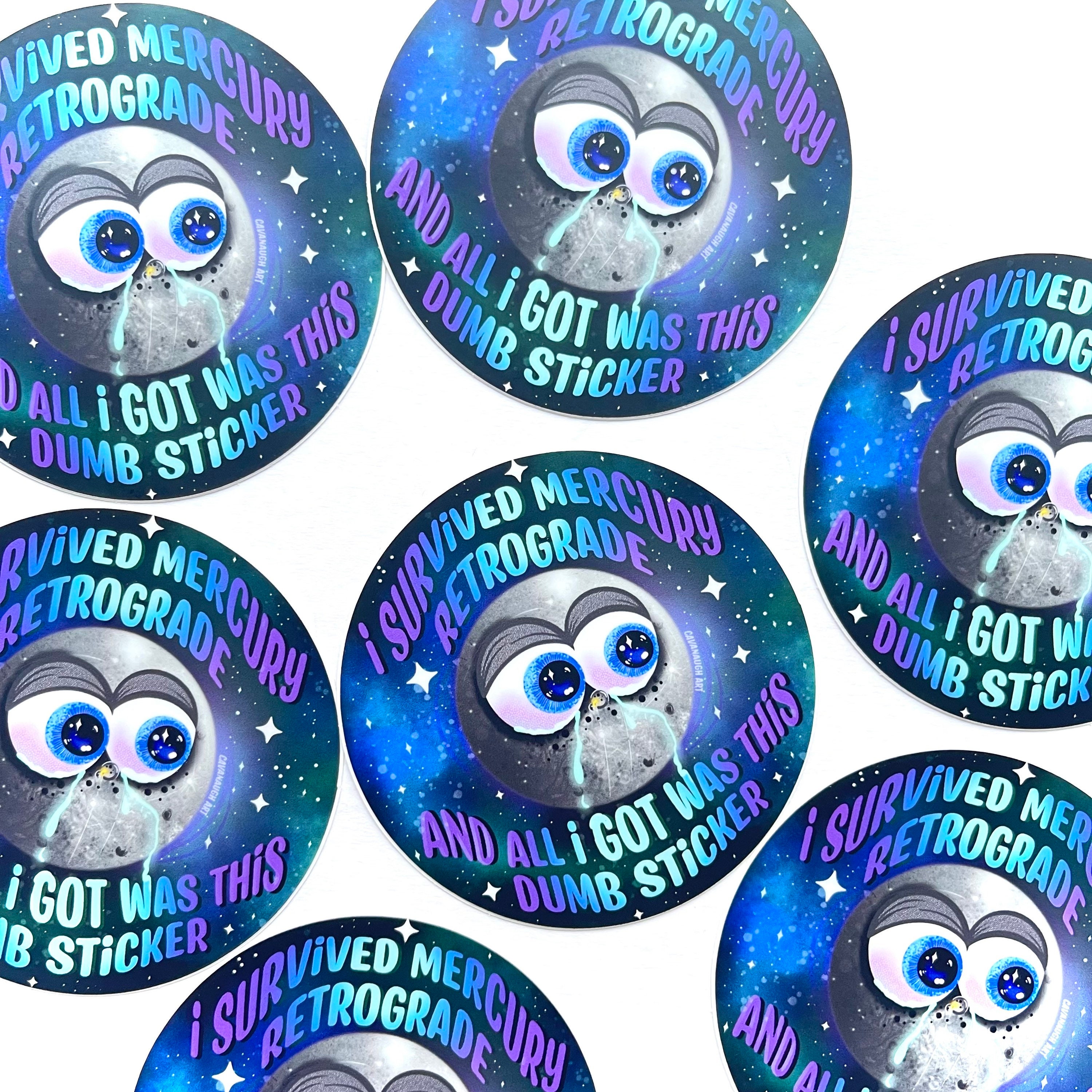 Mercury Retrograde Sticker Mercury Sticker Vinyl Sticker - Etsy