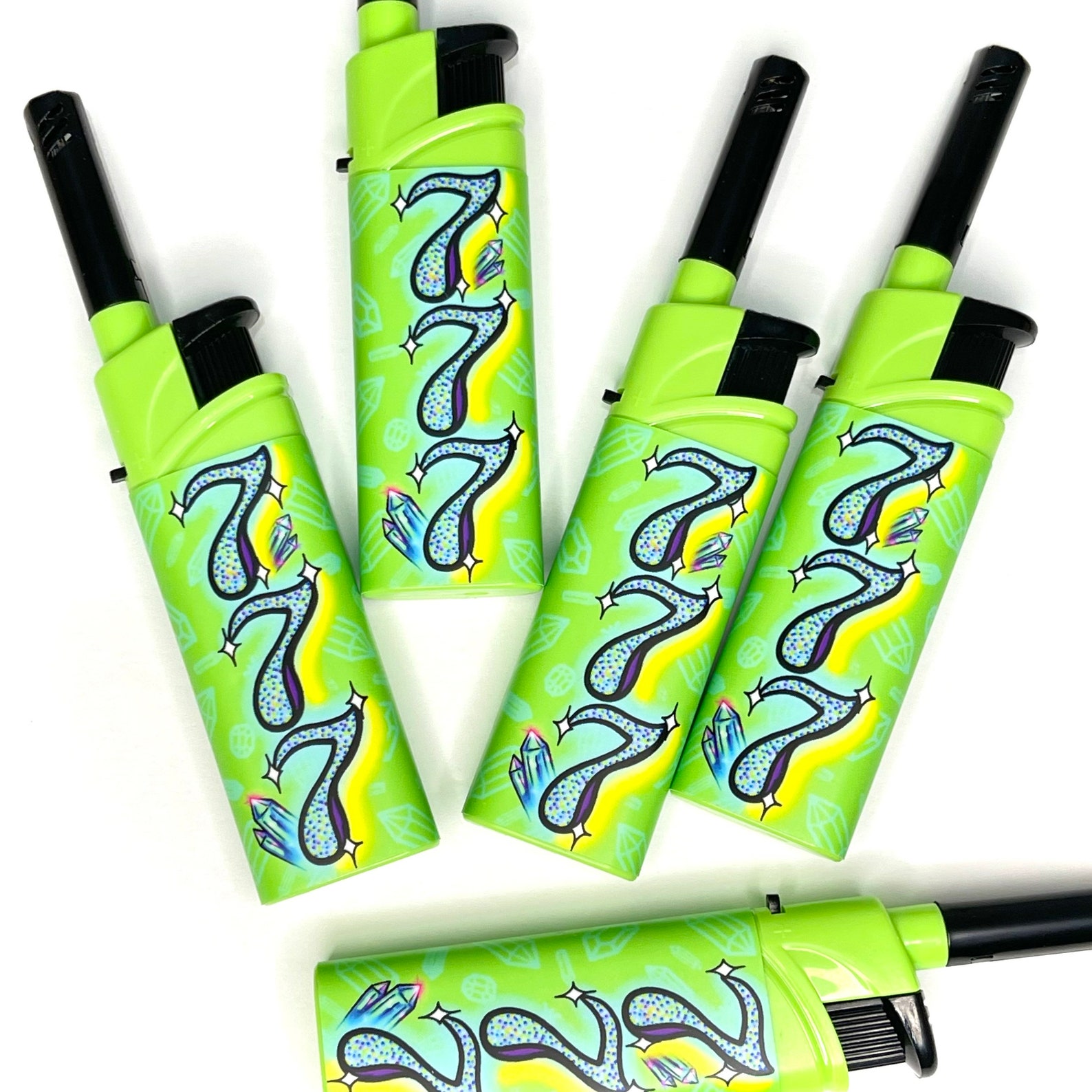 Lucky 7 Lighter 777 Lighter Angel Numbers Lighter Weed | Etsy