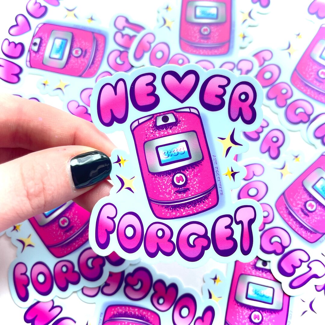 Pink Phone Sticker, Pink Cell Phone Sticker, Vinyl Sticker, Waterbottle ...