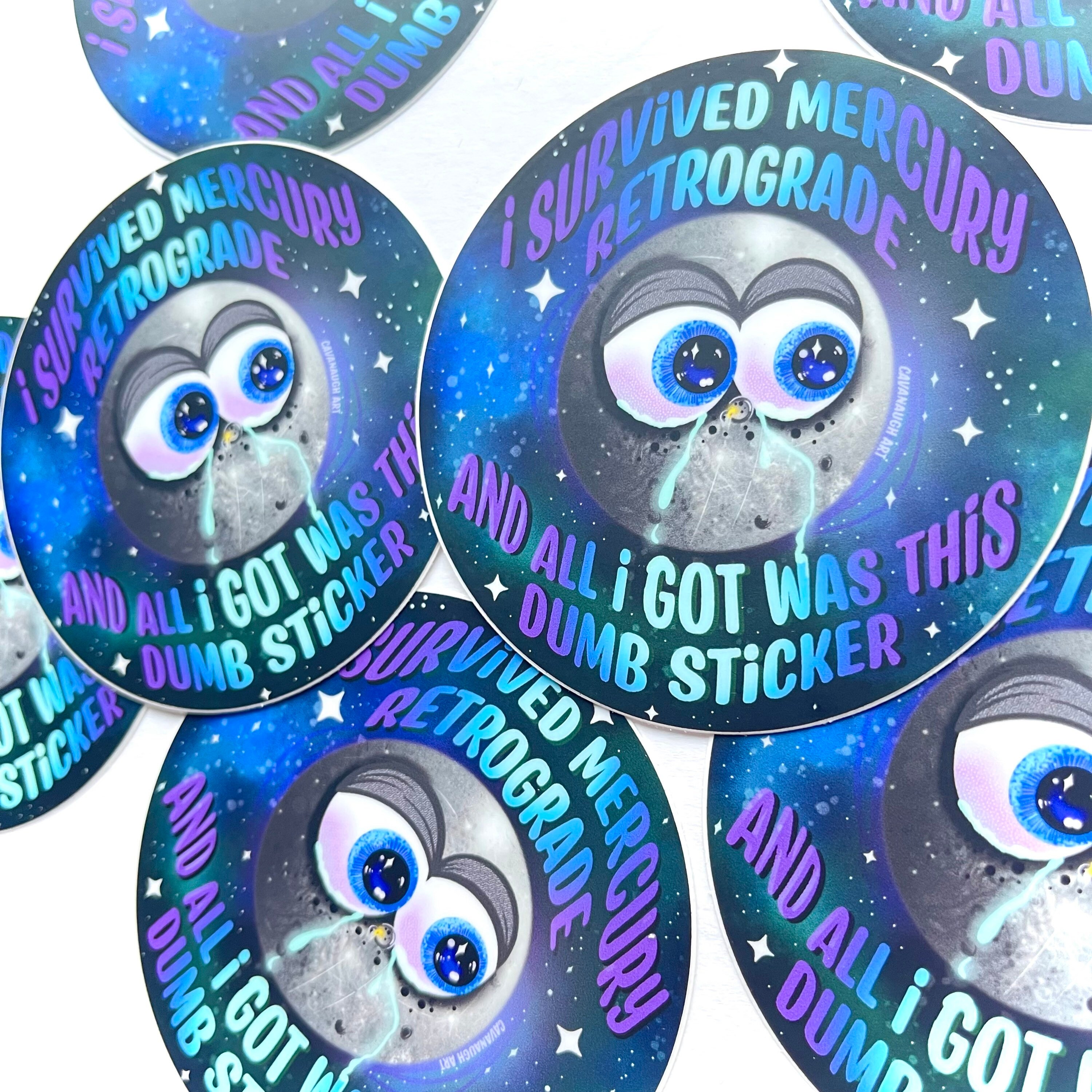 Mercury Retrograde Sticker Mercury Sticker Vinyl Sticker - Etsy