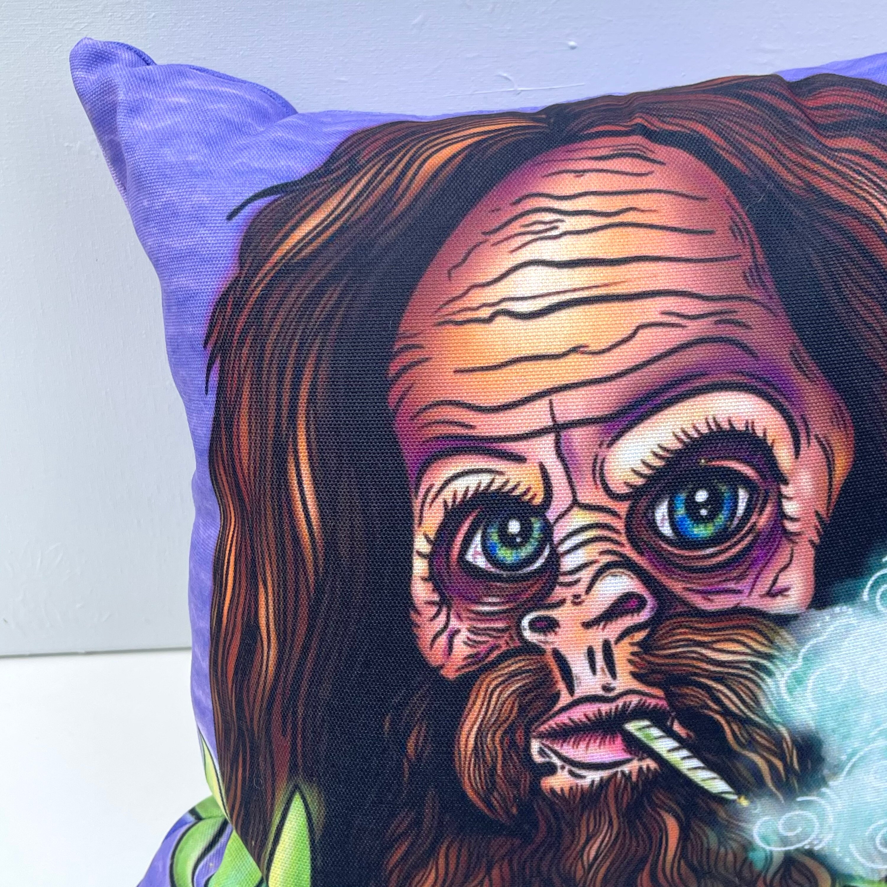 Sasquatch Throw Pillow Sasquatch Pillow Cannabis Decorative - Etsy