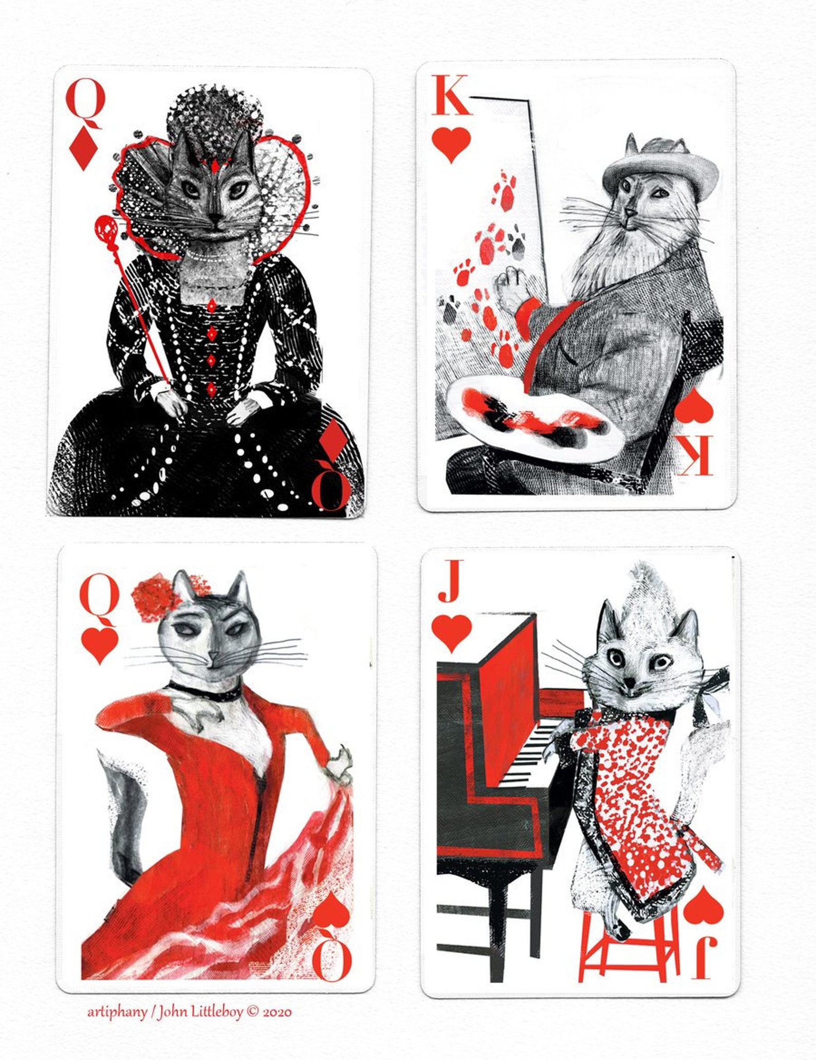 Kitten Club Playing Cards Poker Cards Playing Card Set - Etsy