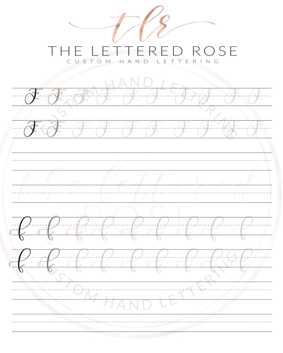 Hand Lettering Worksheets - Etsy