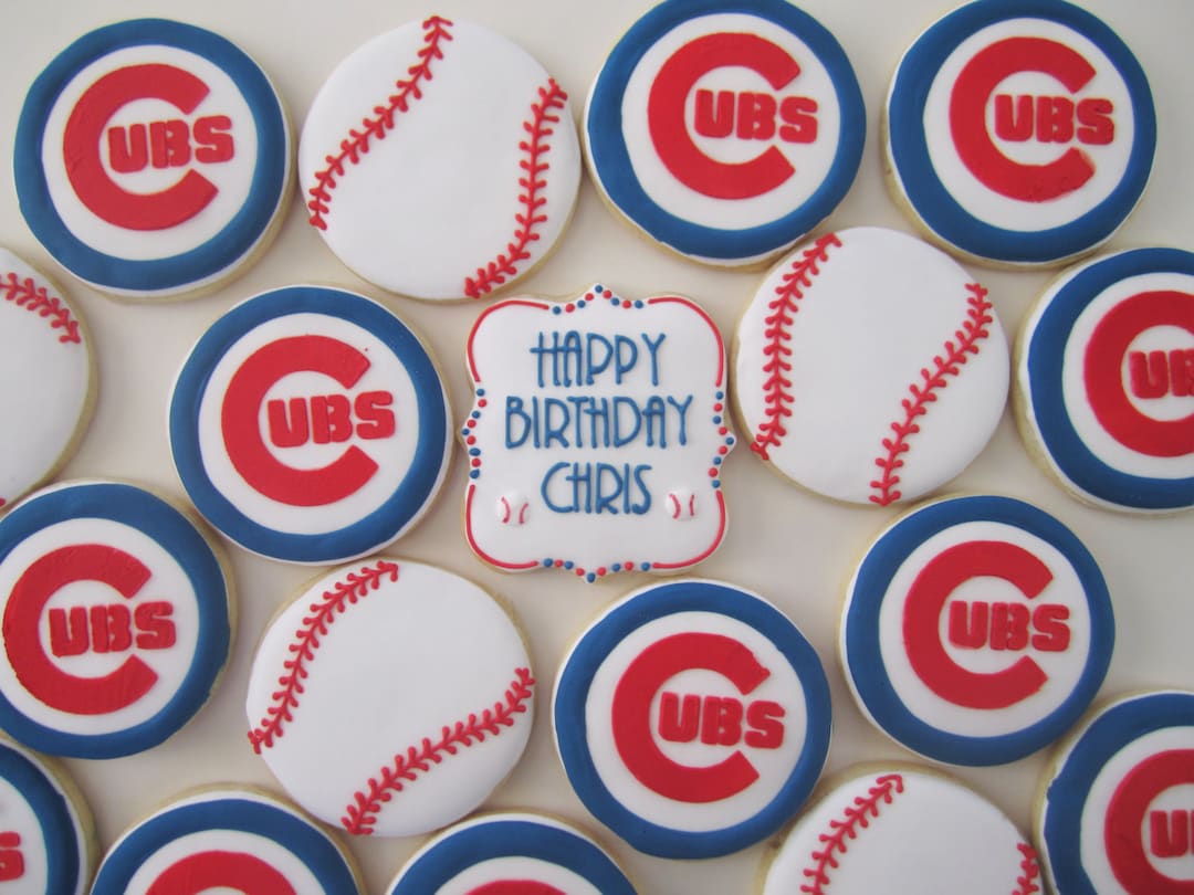 Chicago Cubs Cookies/baseball Cookies - Etsy
