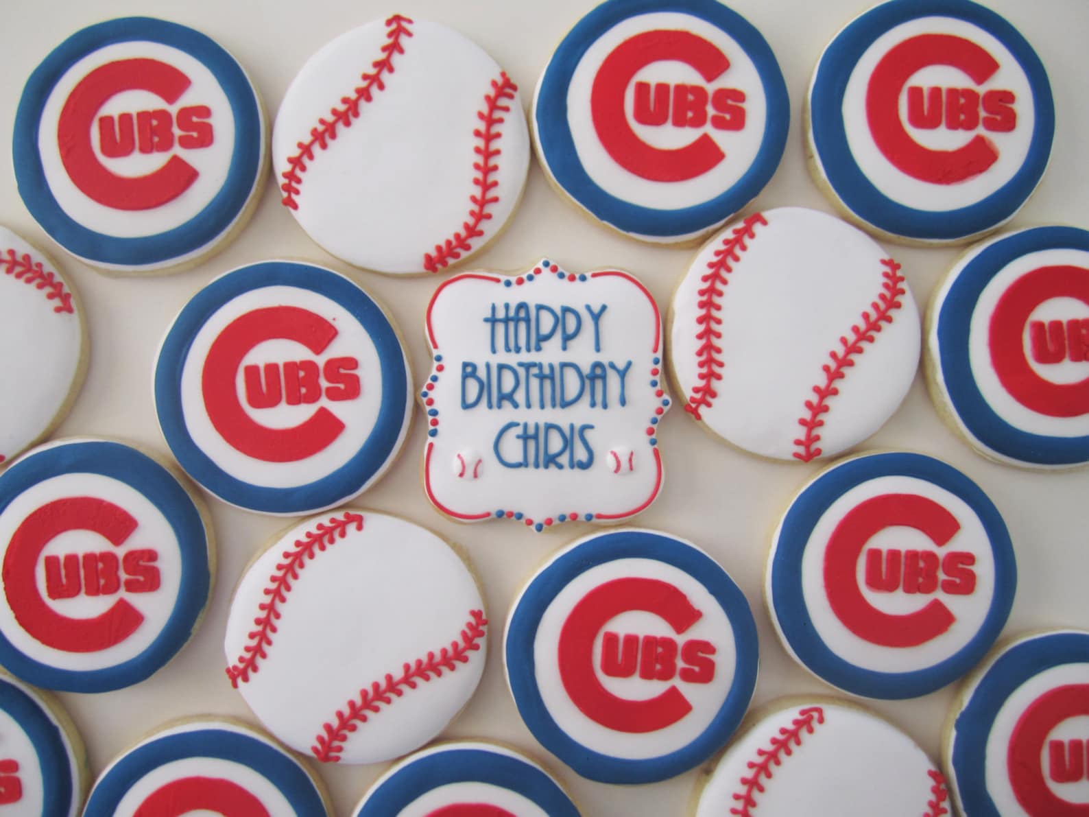 Chicago Cubs Cookies/baseball Cookies | Etsy