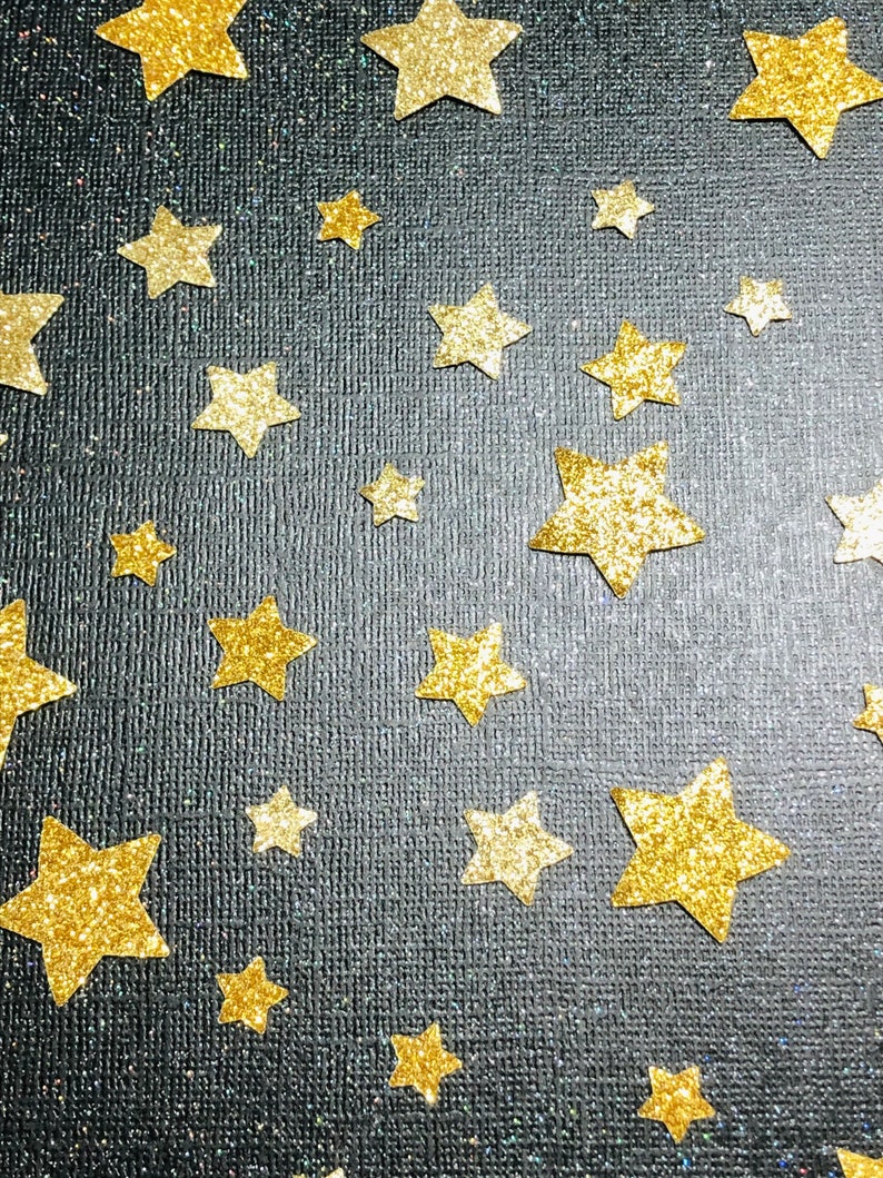 Gold Stars Confetti, Table Scatter, Gold Box Filler, Card Filler, Party ...