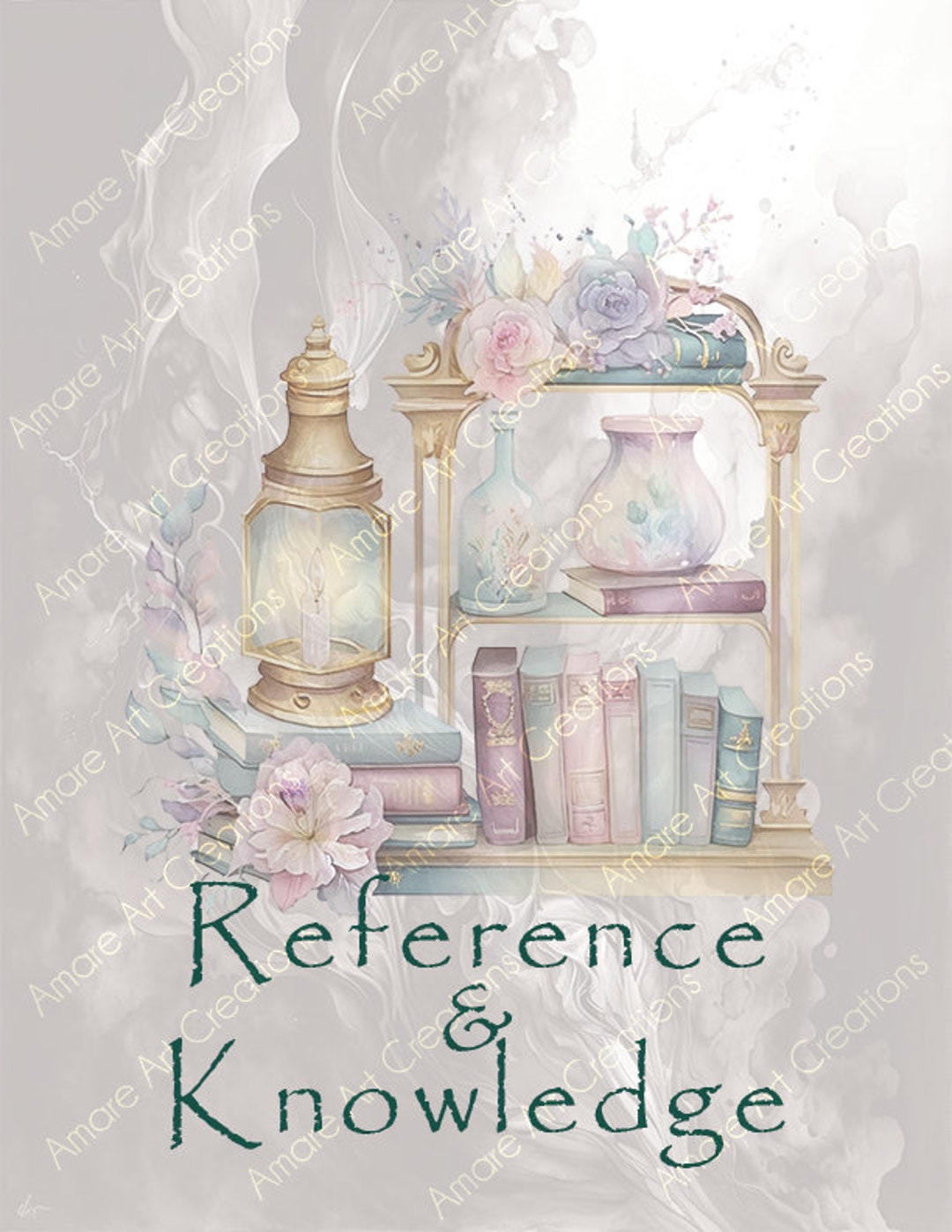 Book of Shadows _ REFERENCE & KNOWLEDGE Page, BOS, Grimoire, Divider - Etsy