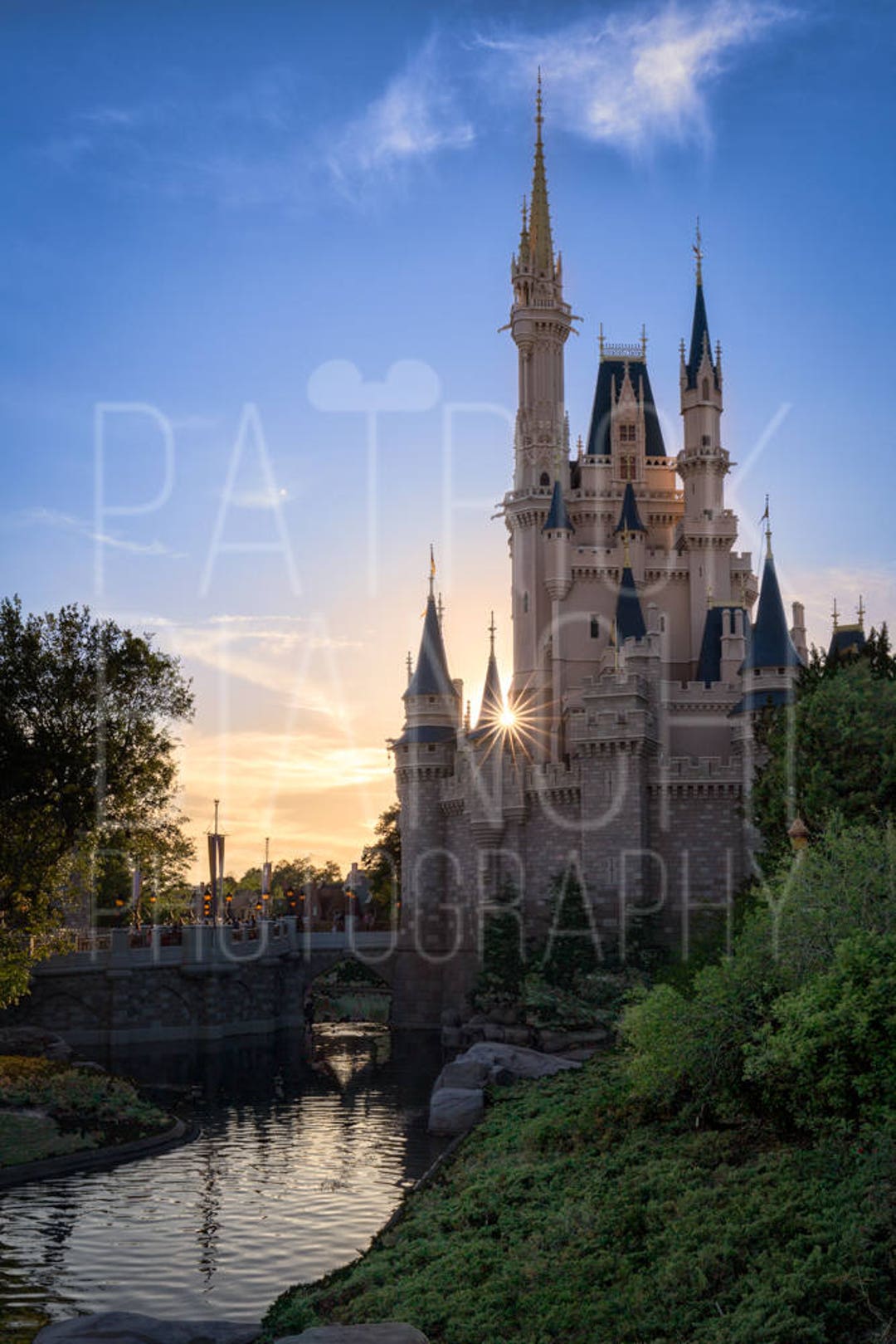 Disney World Castle At Sunset