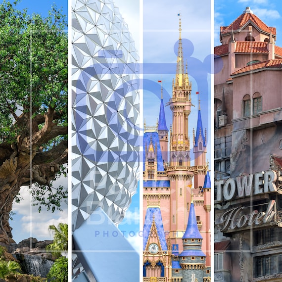 New Walt Disney World Park Icons Series Photo Print or - Etsy