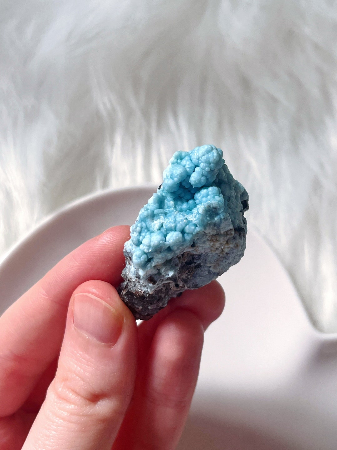 Blue Gibbsite Crystal, Raw Blue Gibbsite, Blue Gibbsite Specimen ...