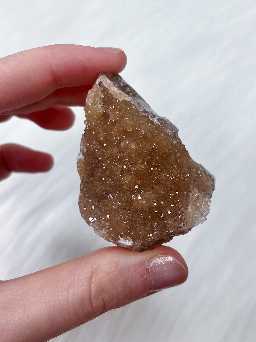 Golden Yellow Amethyst Crystal • Sugar Amethyst Specimen • Rainbow ...