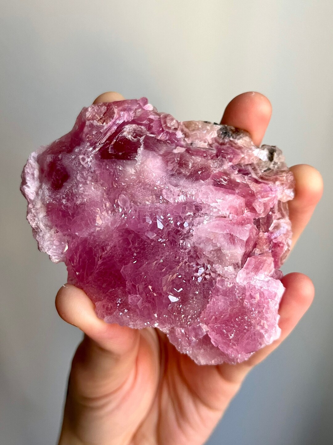 Pink Cobalto Calcite Crystal Natural Pink Calcite Crystal - Etsy