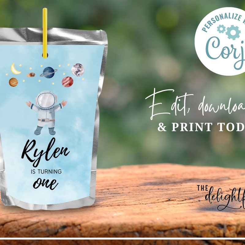 Outer Space Labels - Etsy