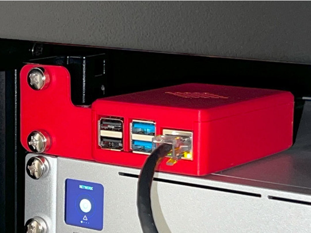 Raspberry Pi 4 1U Server Rack Mount Case - Etsy