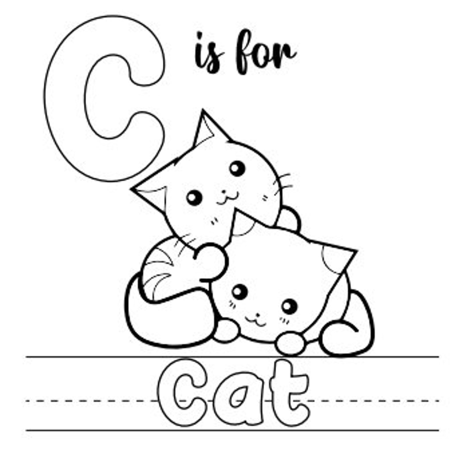 Animal Alphabet Coloring Pages - Etsy
