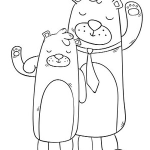 Father's Day Printable Coloring Pages - Etsy