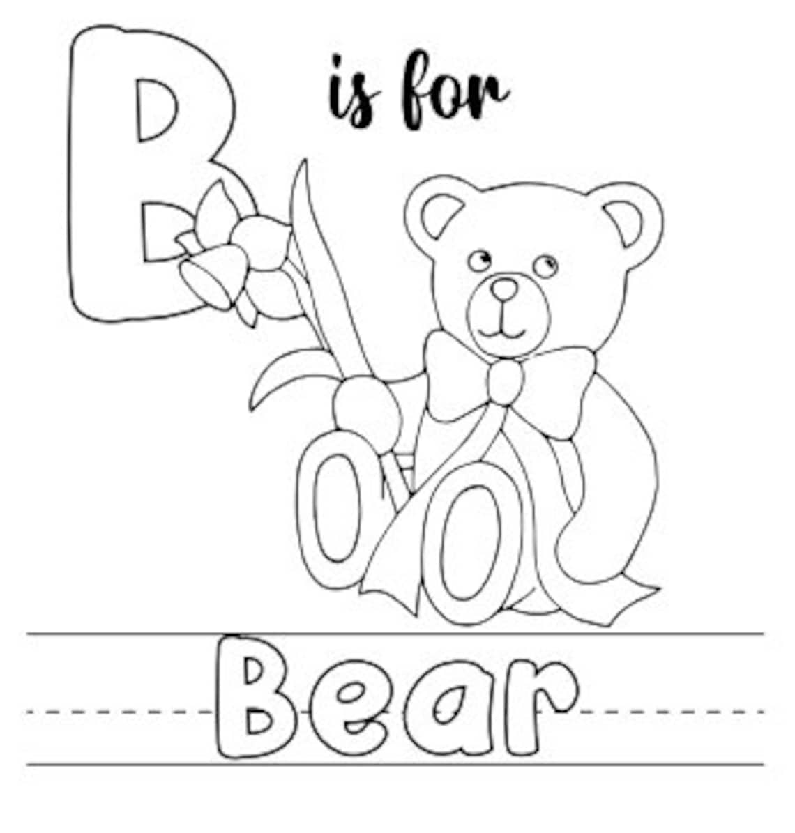 Animal Alphabet Coloring Pages - Etsy