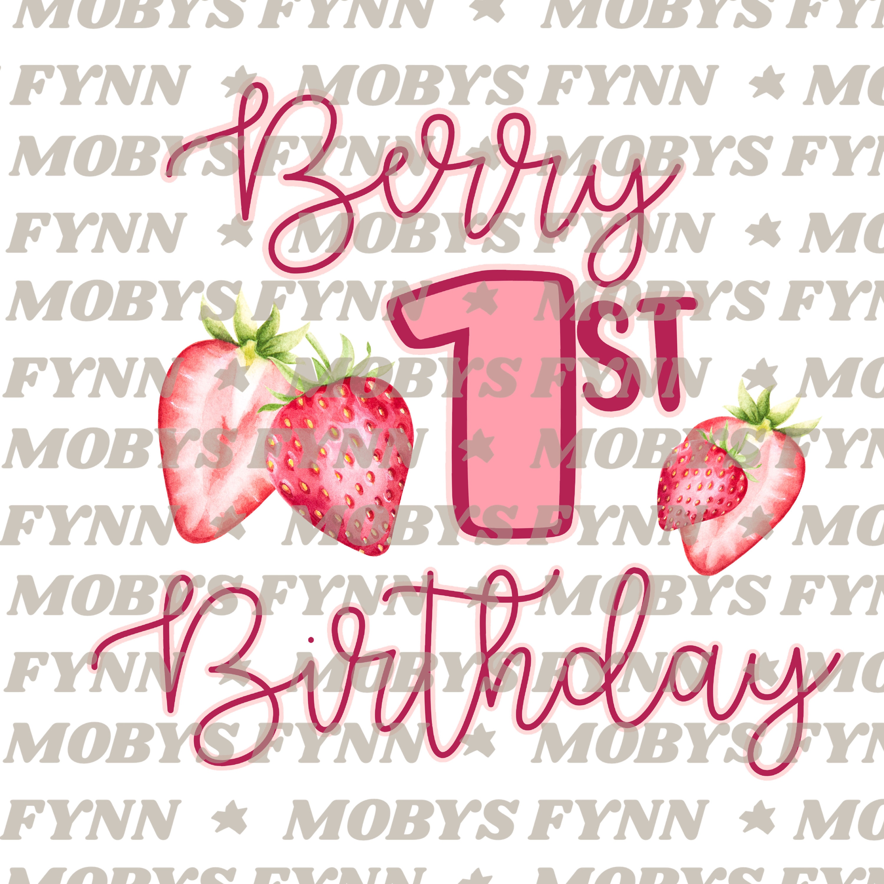 Berry 1st Birthday PNG - Etsy