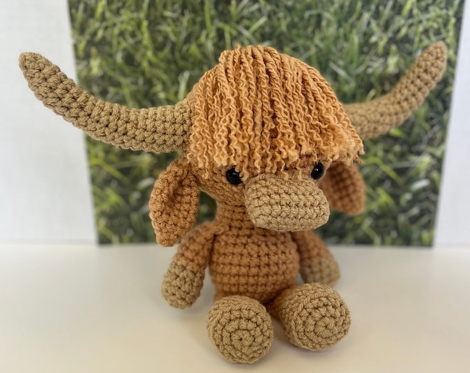HIGHLAND COW Stuffed Animal, 16 Plushie, Make Your Own Stuffie, Soft ...