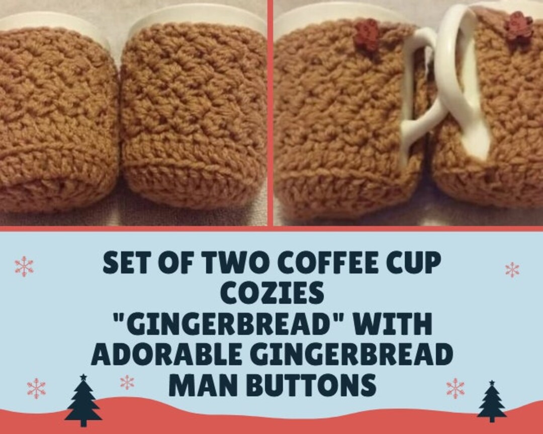 Coffee Cup Cozy Gingerbread Man Cup Cozy Coffee Cup Warmer - Etsy