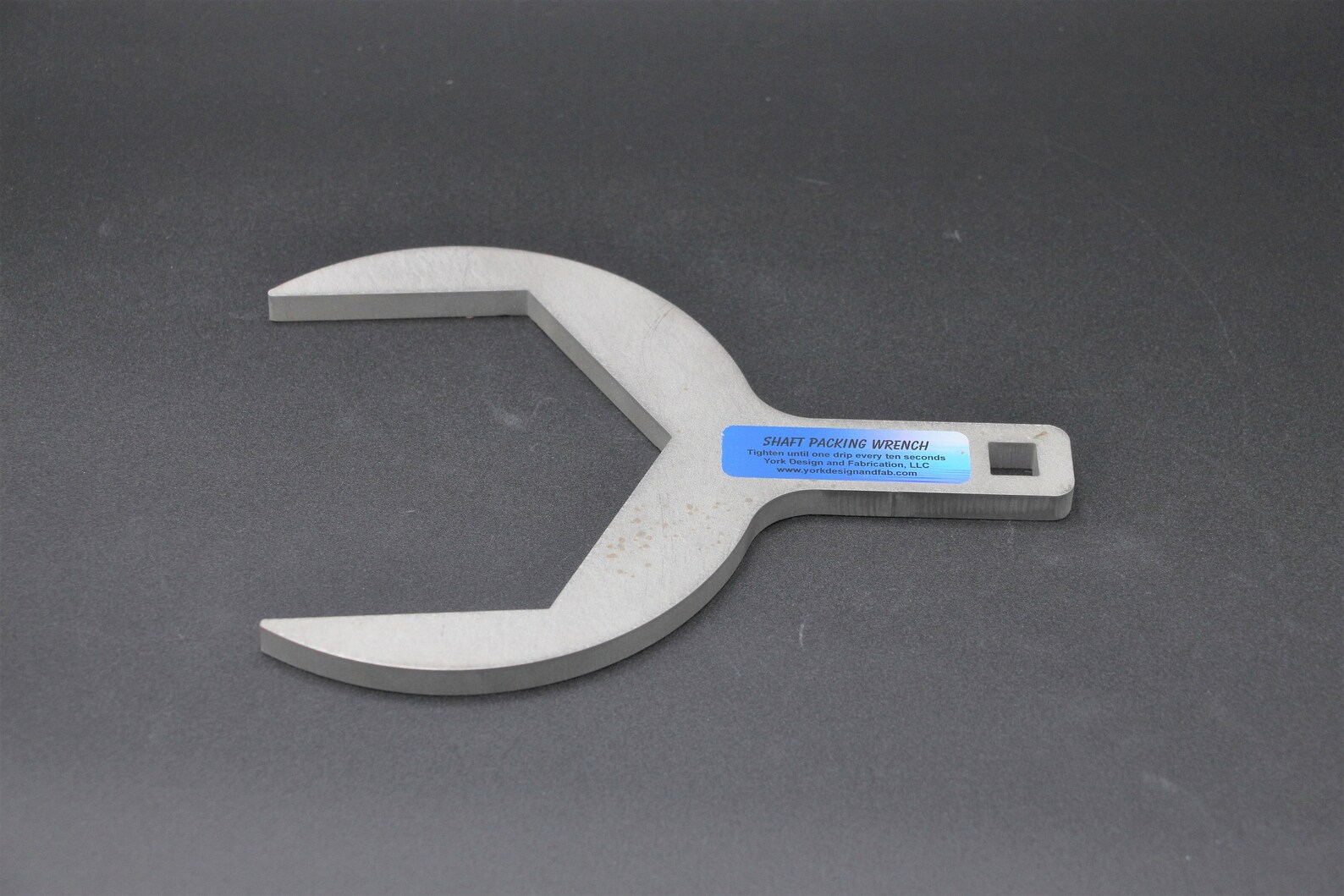 5" HT Shaft Packing Wrench With 1/2" Drive, Made From a 3/8" Thick 304 ...