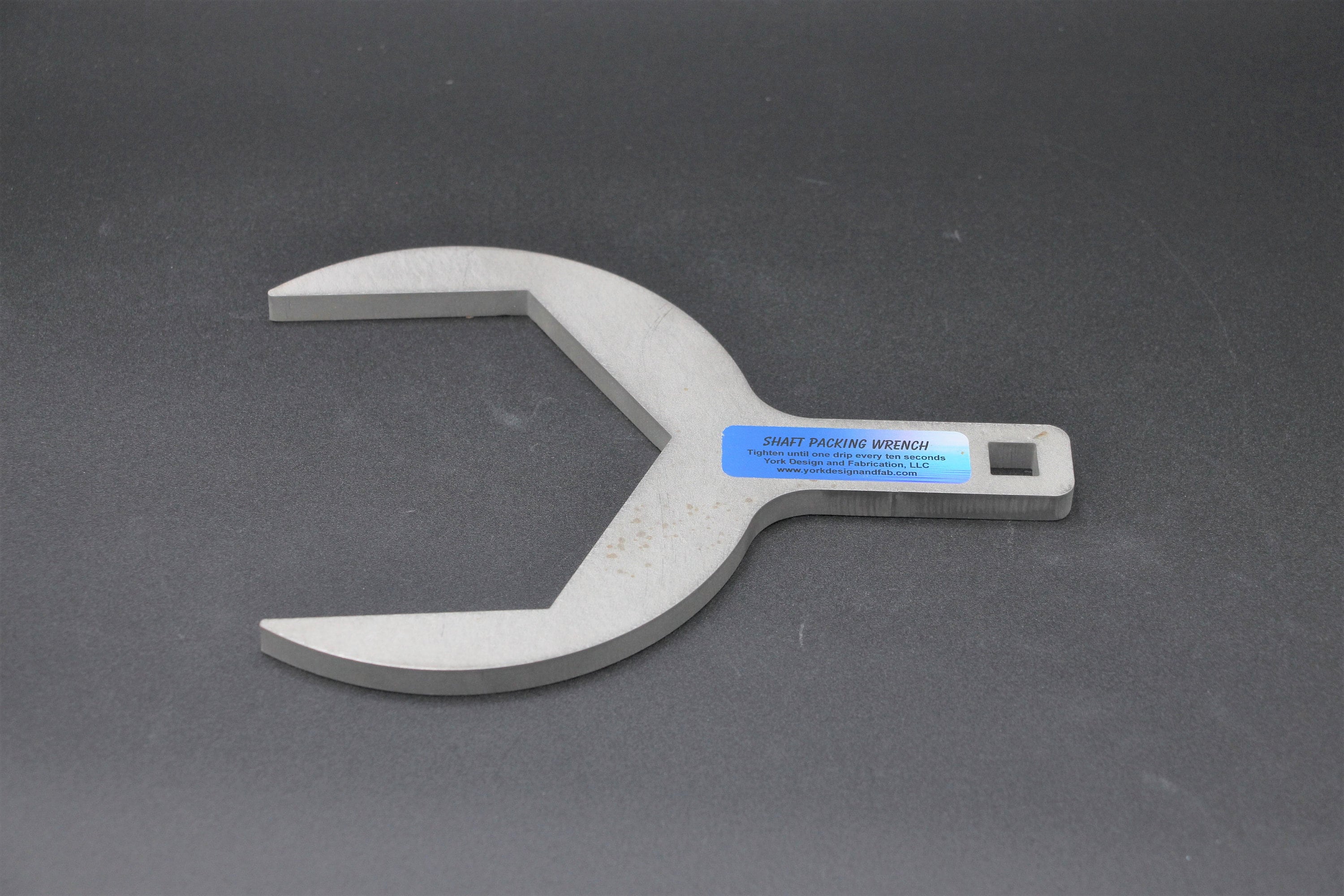 5" HT Shaft Packing Wrench With 1/2" Drive, Made From a 3/8" Thick 304 ...
