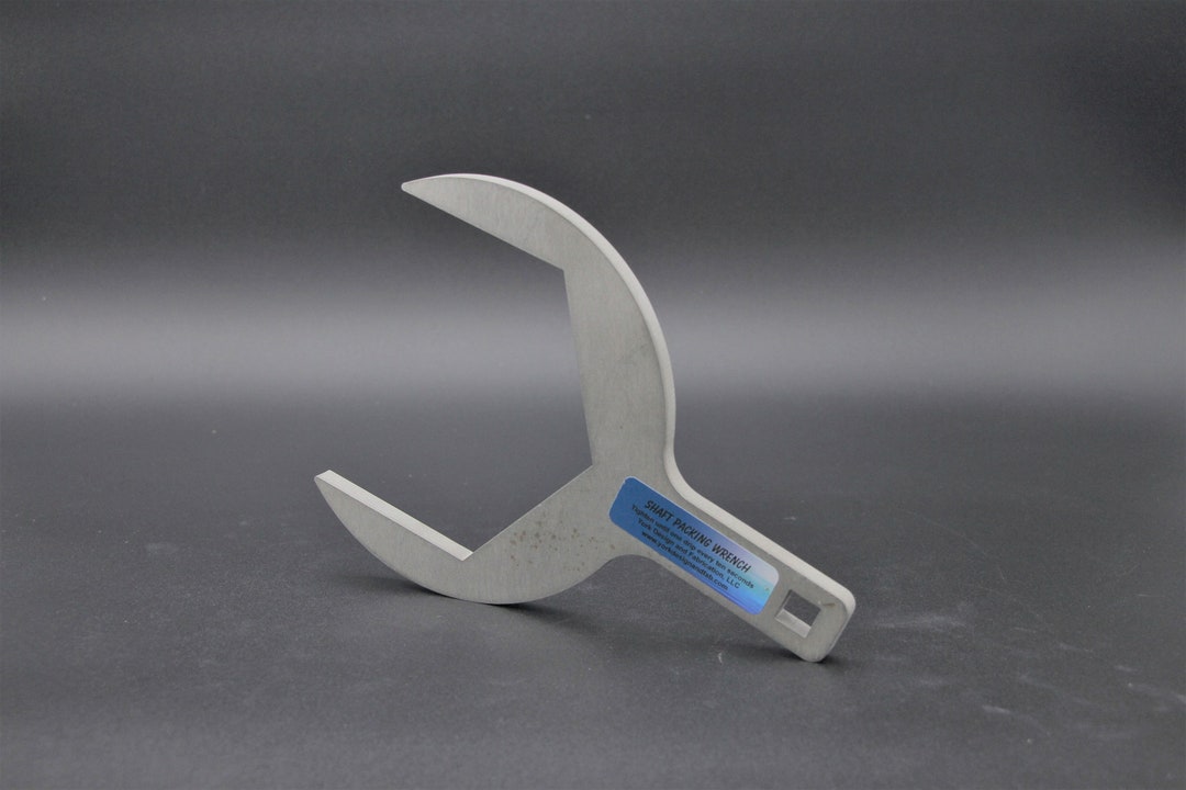 5" HT Shaft Packing Wrench With 1/2" Drive, Made From a 3/8" Thick 304 ...