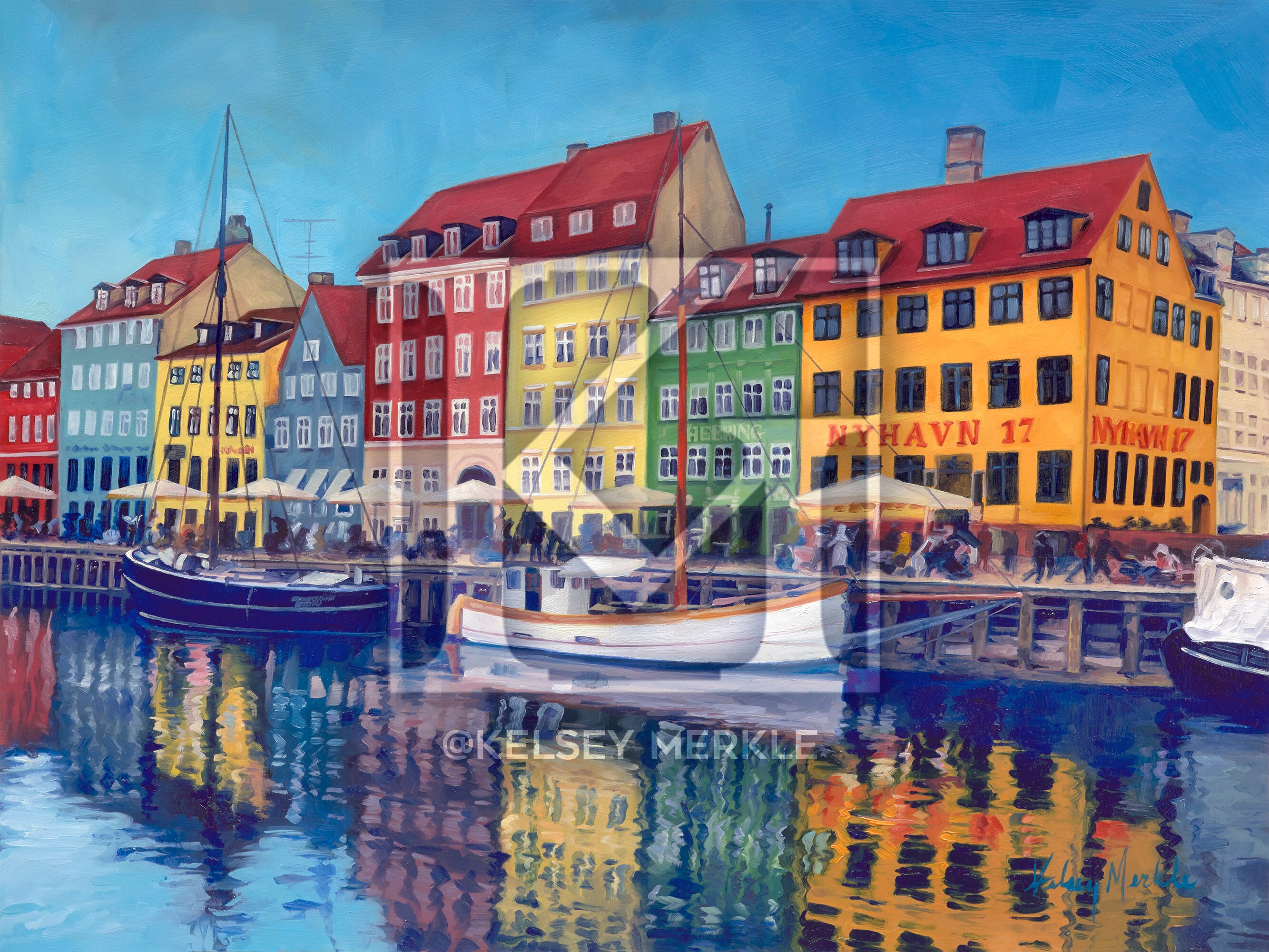 Copenhagen Travel Poster