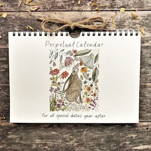 Handmade Perpetual Calendar/birthday Calendar,calendar,illustrated ...