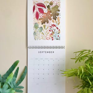 A4 Large Handmade 2025 Floral Art Calendar/birthday Calendar ...