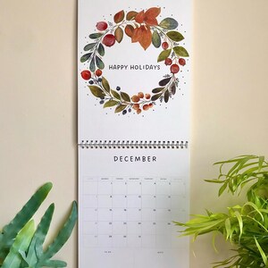 A4 Large Handmade 2025 Floral Art Calendar/birthday Calendar ...