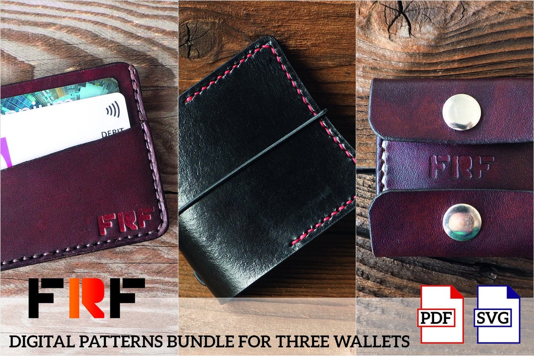 PDF/SVG Pattern for Leather Wallets for Every Occasion Wallet Template ...