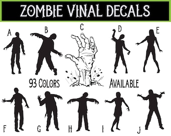 Zombie Car Decal | Etsy