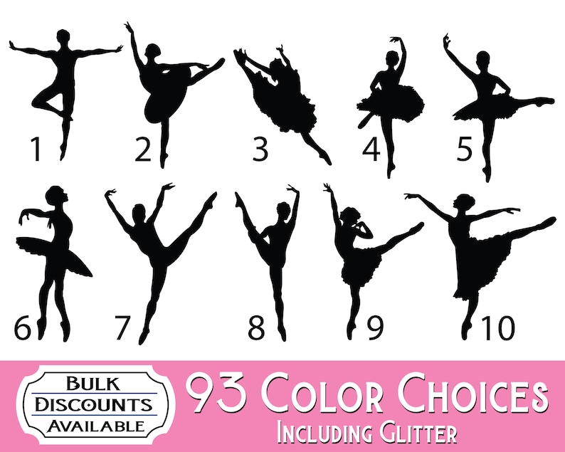 Ballerina Name Decal | Ballet Vinyl Sticker for Wall, Car, Laptop and ...