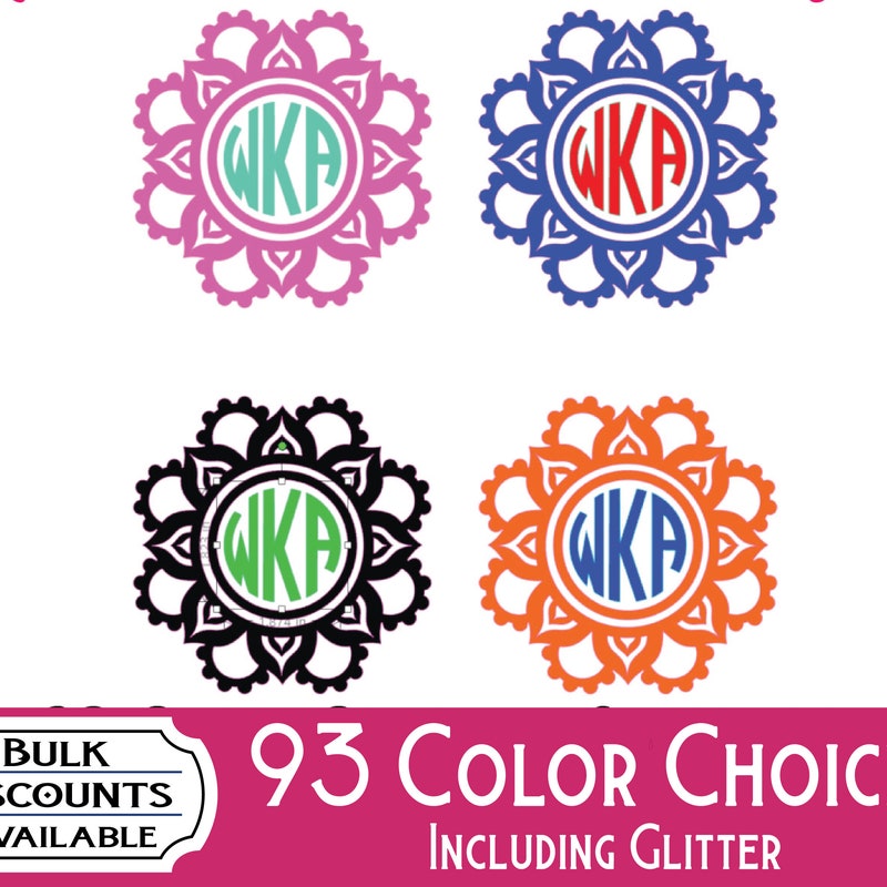 Flower Monogram - Etsy