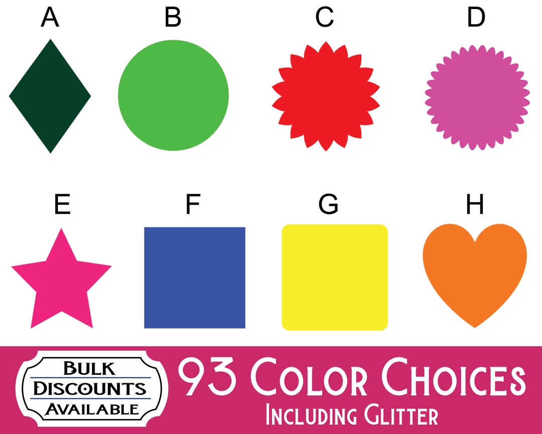Vinyl Shape Decals / Dry Erase Vinyl / Vinyl Heart Decals / Vinyl ...