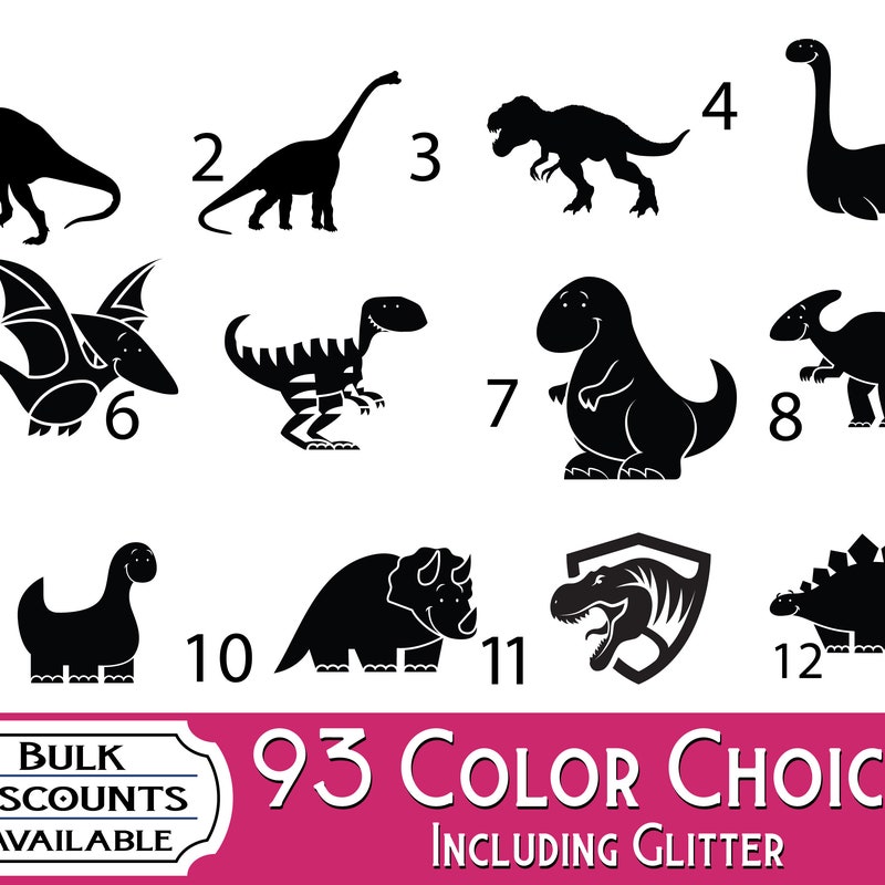 Dinosaur Decal - Etsy