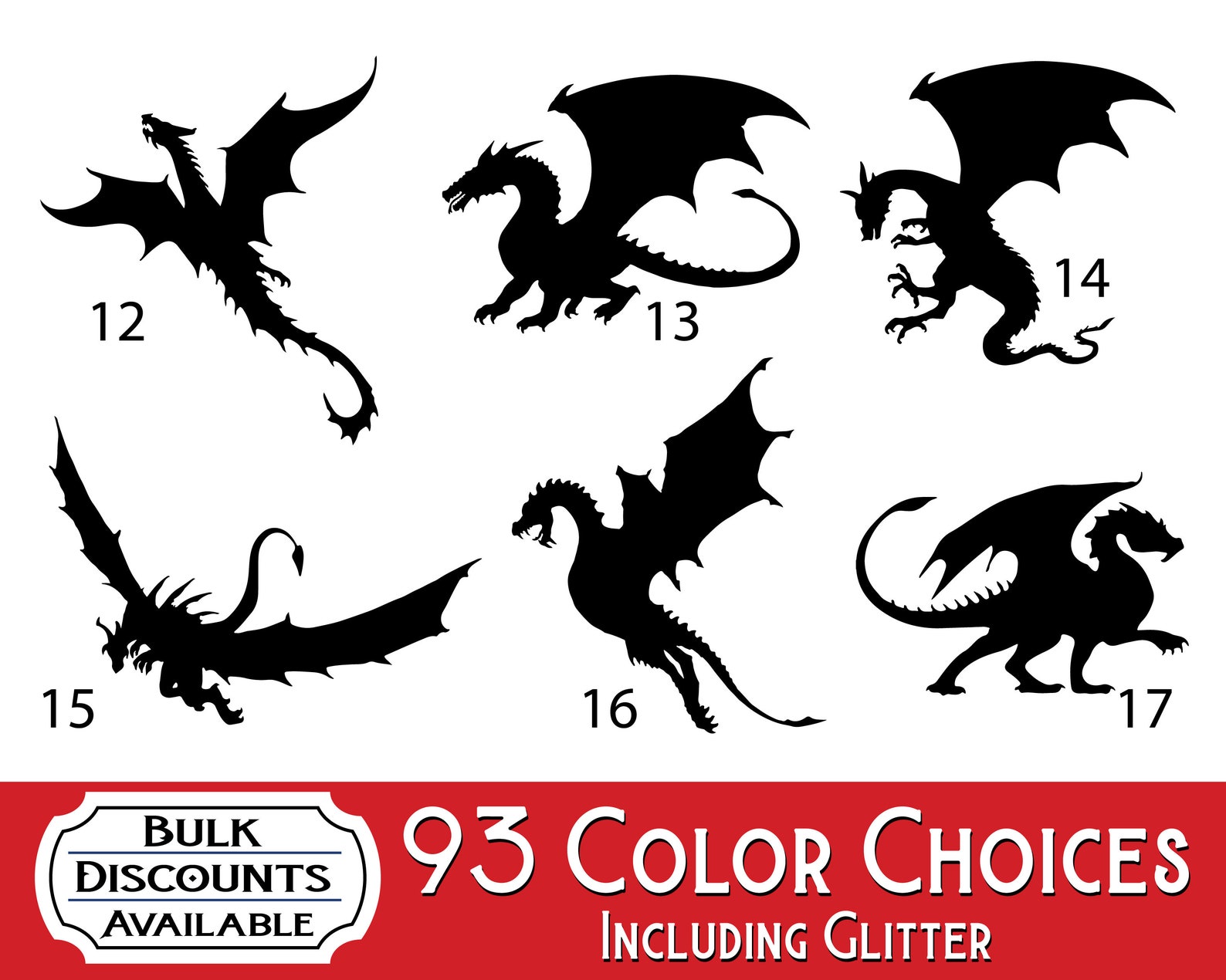 Dragon Decals / Dragon Vinyl Decal / Dragon Car Decal / Dragon - Etsy